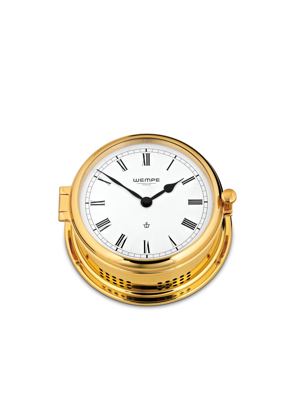 Quartz striking ship's clock ADMIRAL II brass | Wempe Maritim | Wempe ...